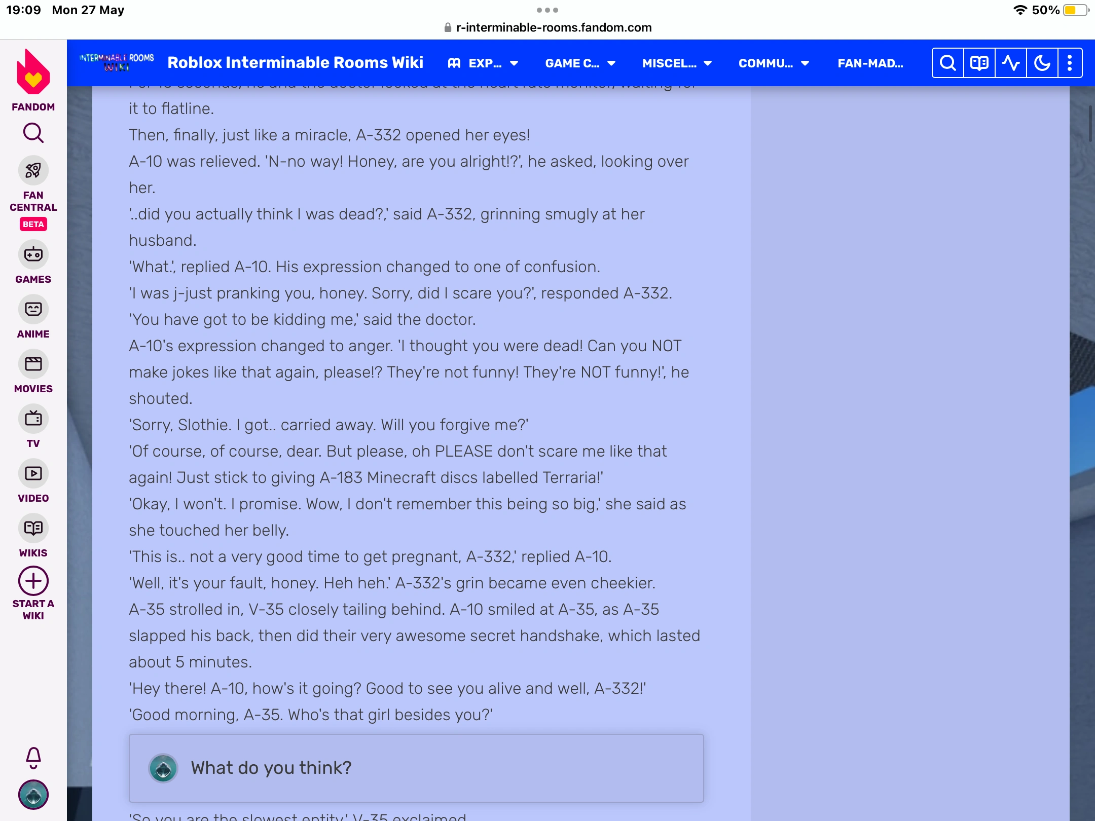 the actual longest IR story | Fandom