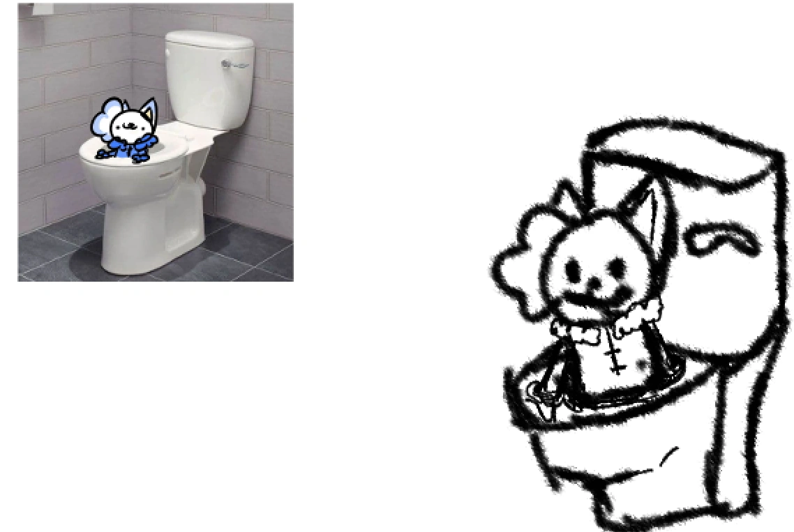 Drawing based on the Meme drawing unibrine made of cye on his twitter ...