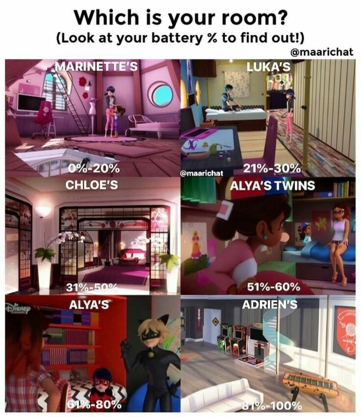 Which of these are you? I got Adrien's room? | Fandom