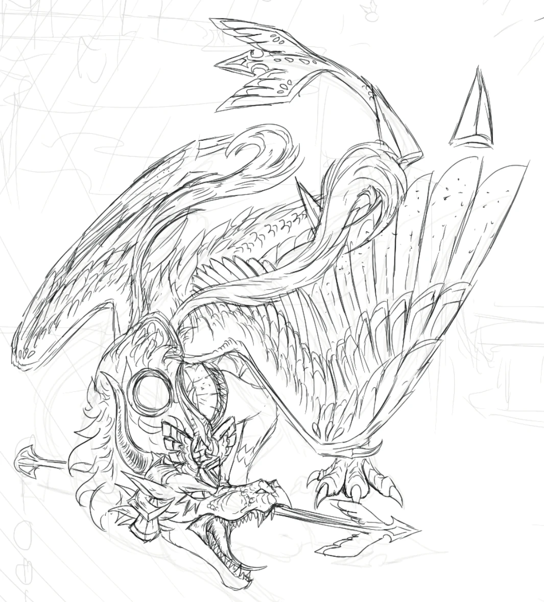 awakened gc dragon sketch for some art | Fandom