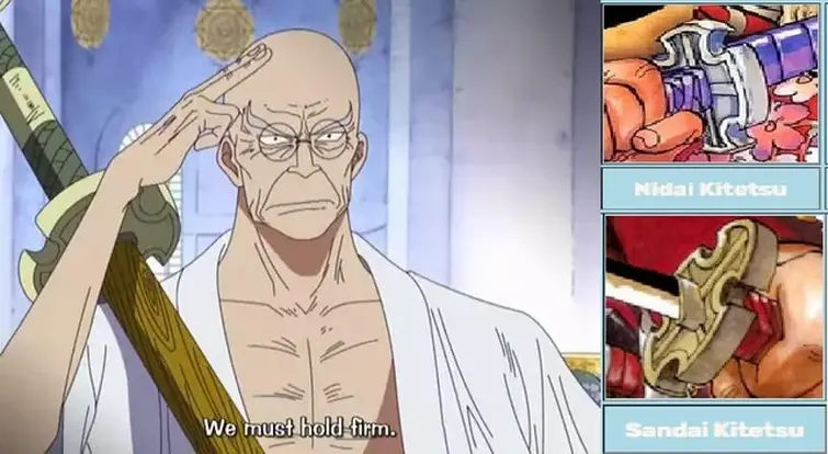 I'm certain that the sword one of the five elders has is the Shodai ...