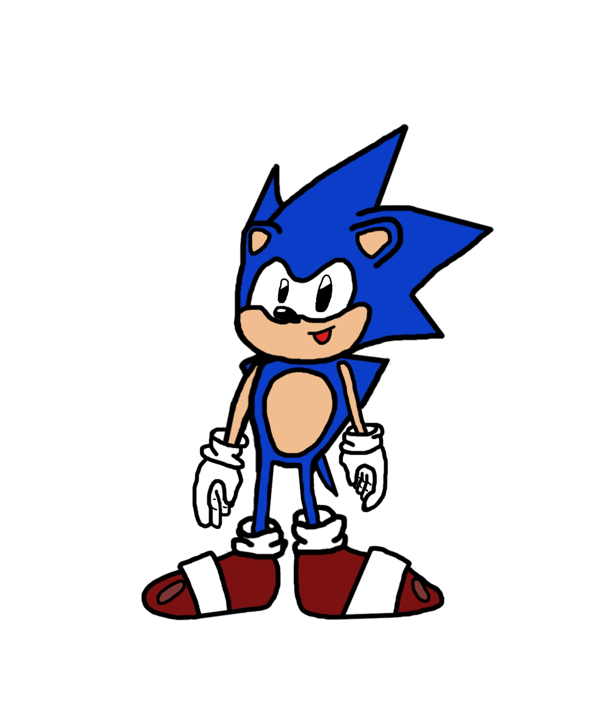 An old Sonic CD-styled Sonic I drew | Fandom