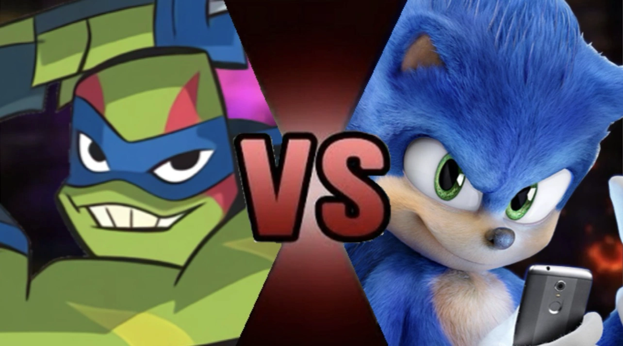 Leonardo VS Sonic (Rise of the Teenage Mutant Ninja Turtles VS ...