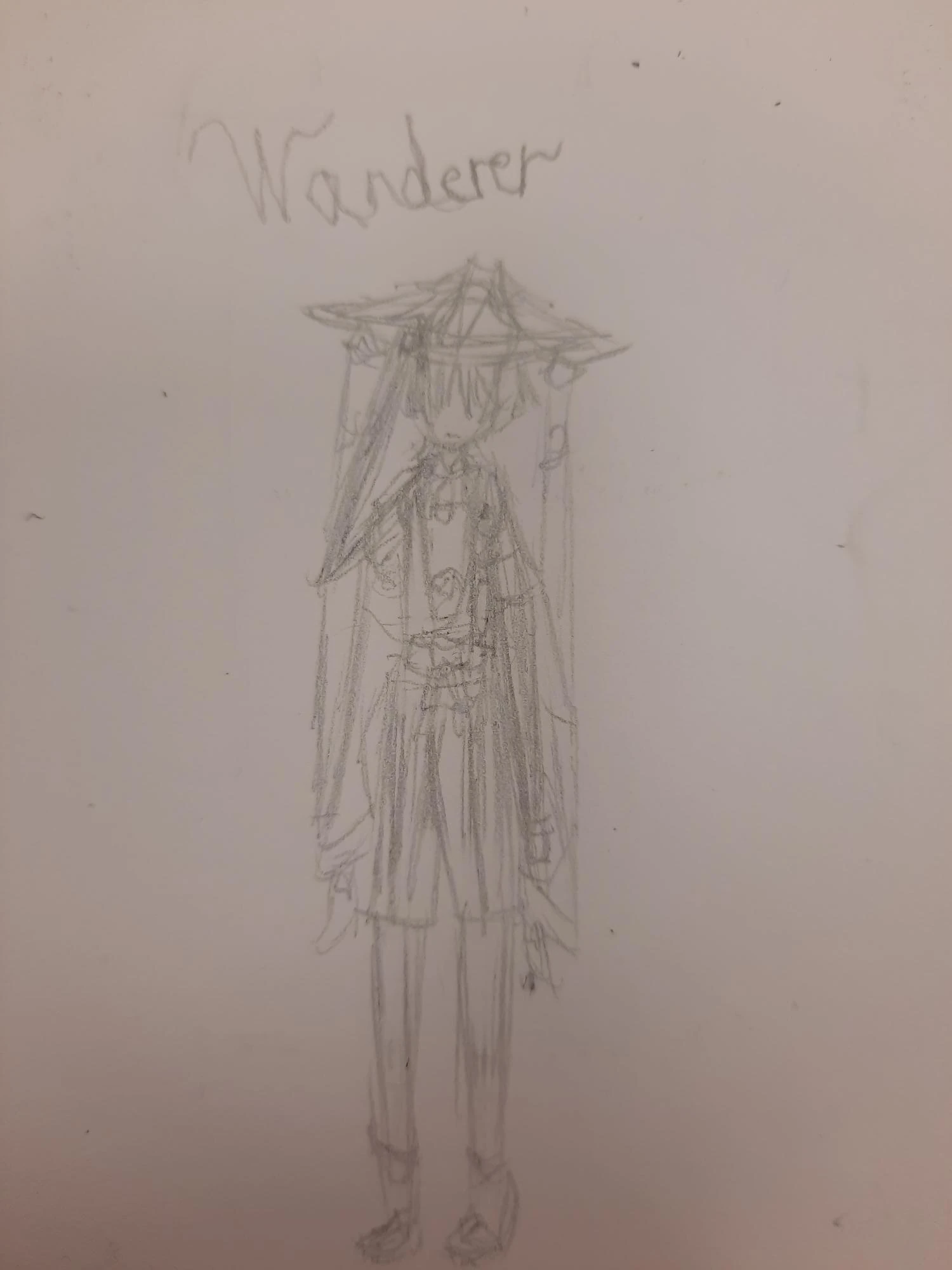 I havent drawn in a while have a wanderer drawing | Fandom