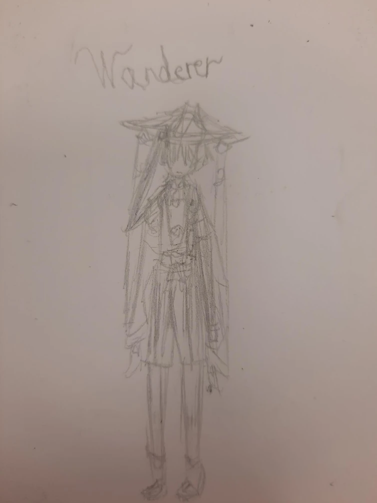 I havent drawn in a while have a wanderer drawing | Fandom