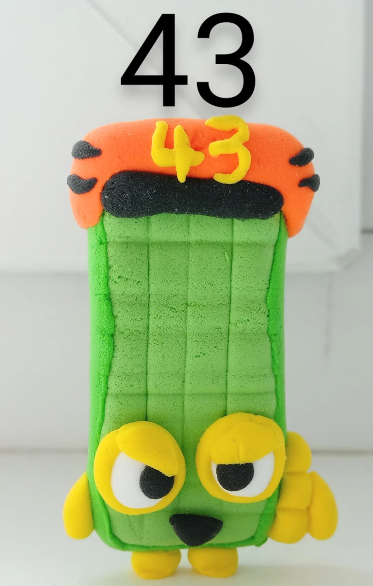 My clay numberblocks 43&44 43-racer clay boy with my voice 44-cute ...