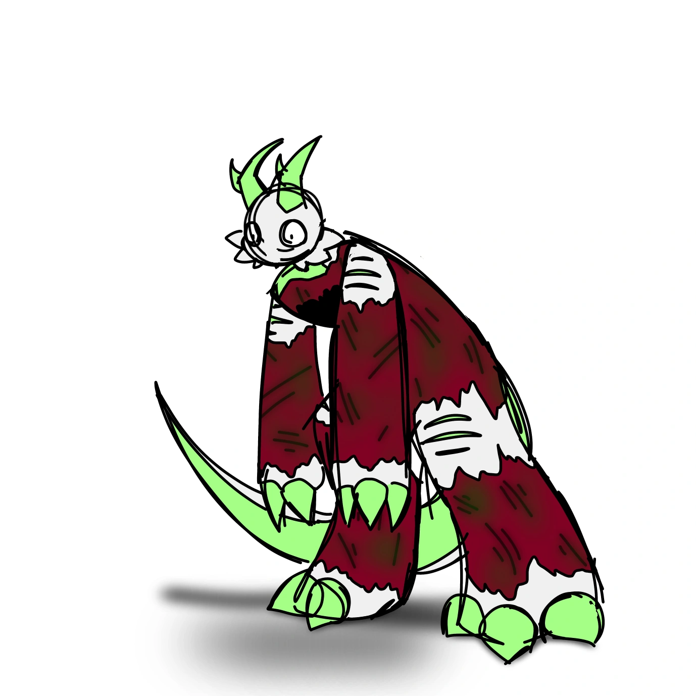 Silly Raptor doodle cuz no motivation anyway big gore warning :3 | Fandom