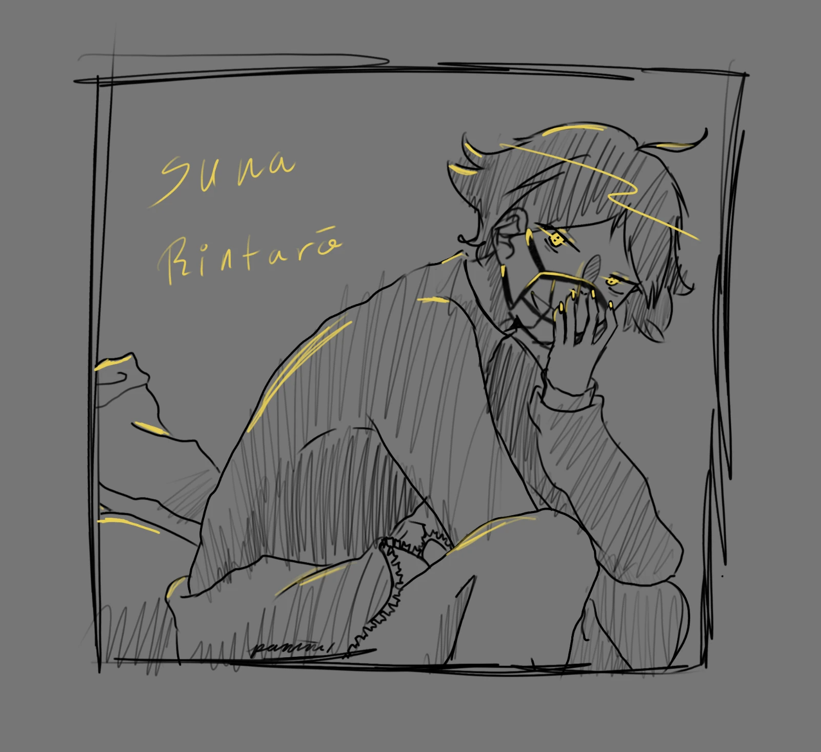 SUNA ‼️‼️‼️‼️ scary guy. Hitsuji ga ippiki yami no naka zenbu ...