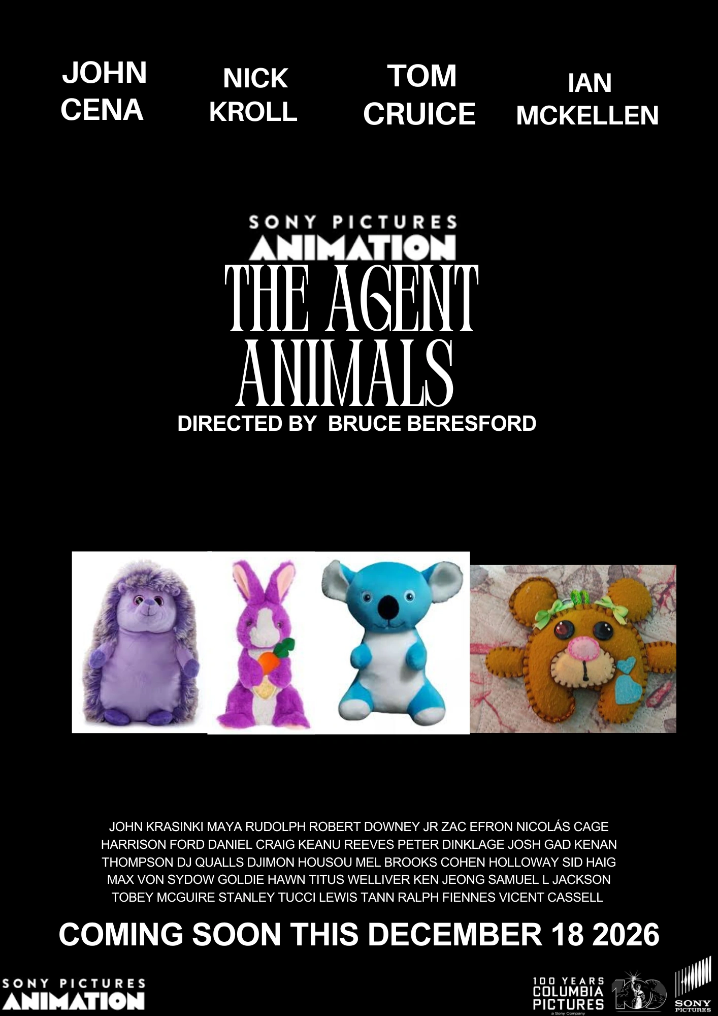 The Agent Animals Movie 2026 Columbia pictures Sony Pictures animation ...
