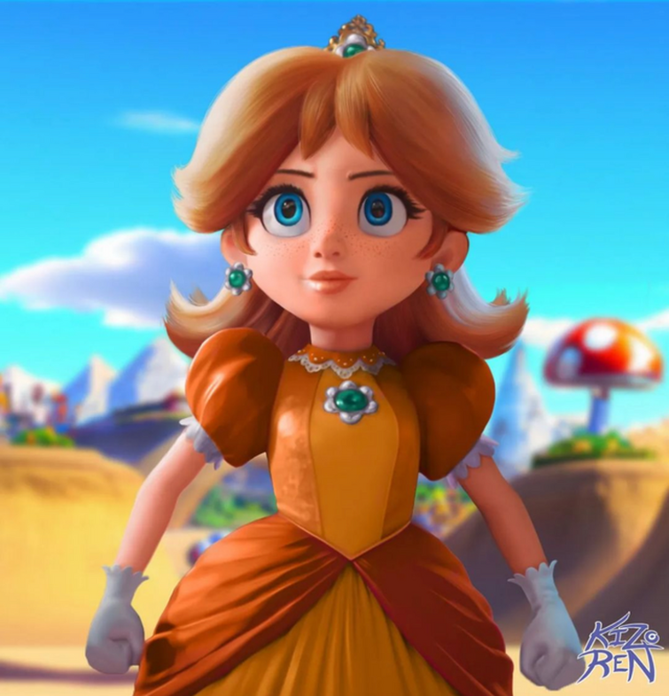 Heres What Princess Daisy Would Look Like If She Was In The New Mario Bros Movie Fandom