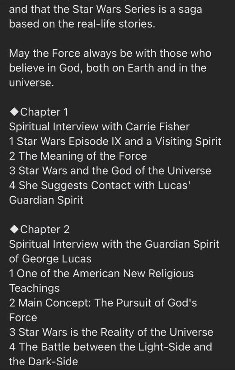 📚 [Books: Unlicensed] Spiritual Interviews with The Guardian Spirit of George Lucas and… | Fandom