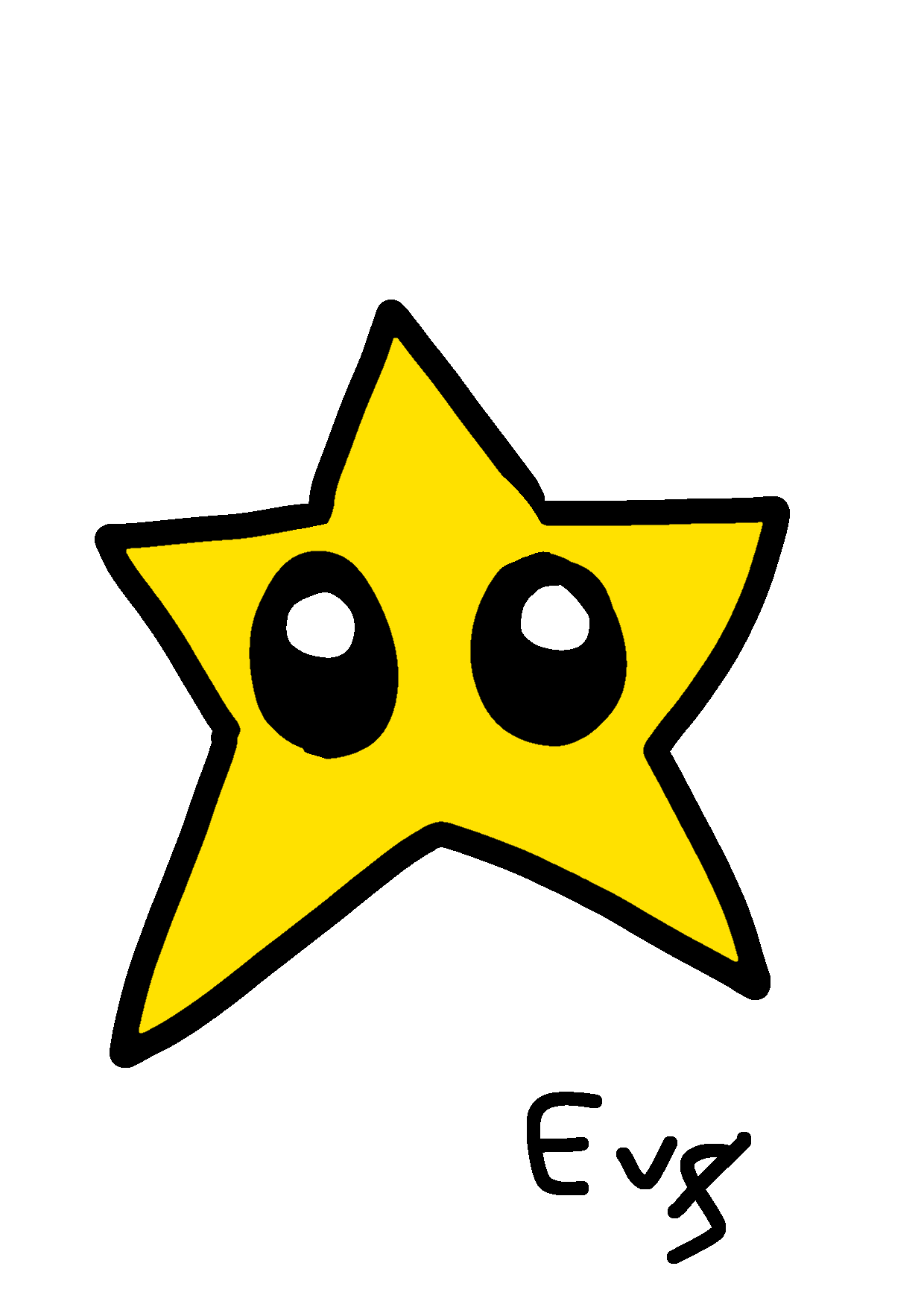My drawing of a power star | Fandom