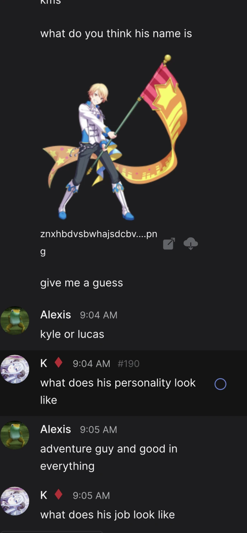 my irl friend guesses pjsk characters | Fandom