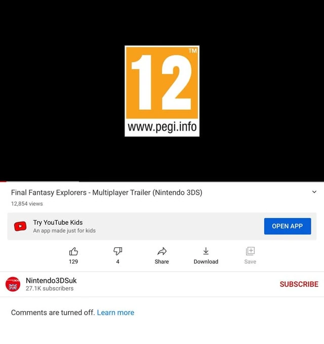 Every 12, 16 and 18 rated video game trailers got marked for kids | Fandom