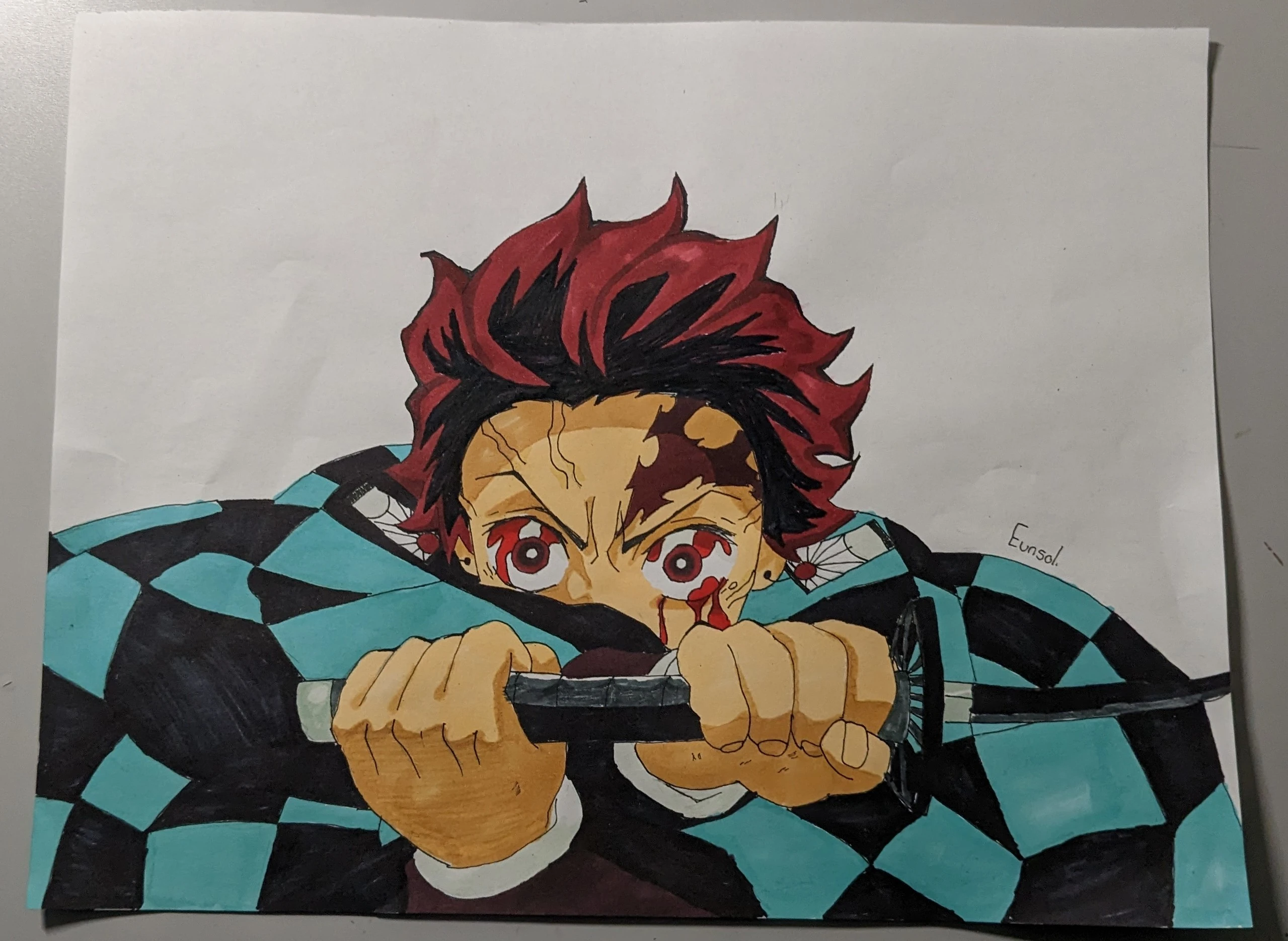 I drew Tanjiro | Fandom