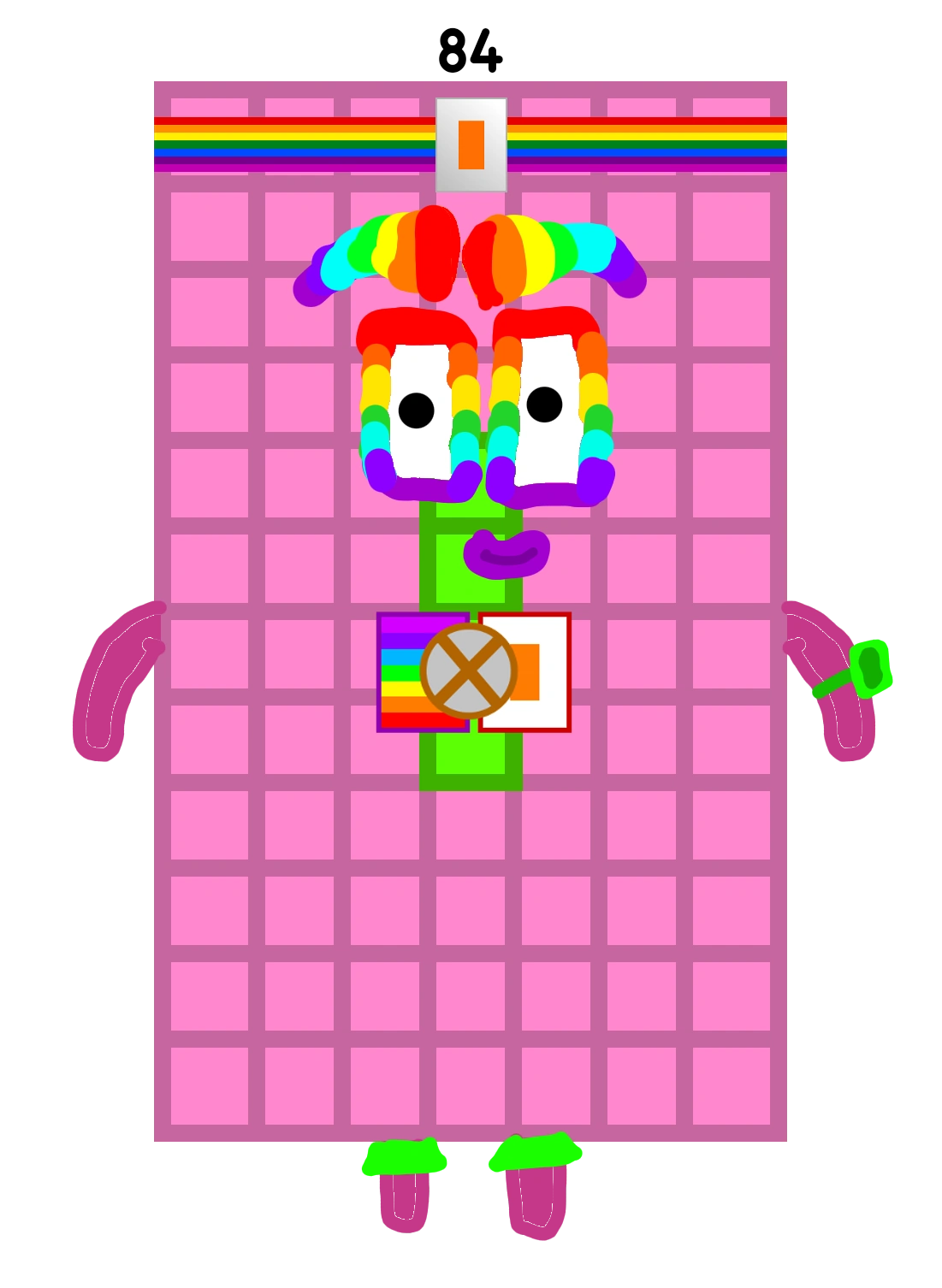 Can someone add my fanmade Numberblocks Eighty-Four and Ninety-Six ...