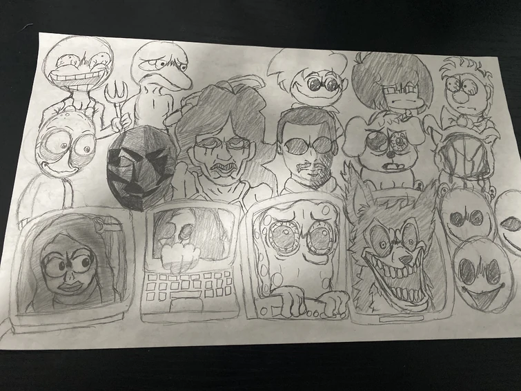 Fnf trauma redesign drawing parts 1 and 2 | Fandom