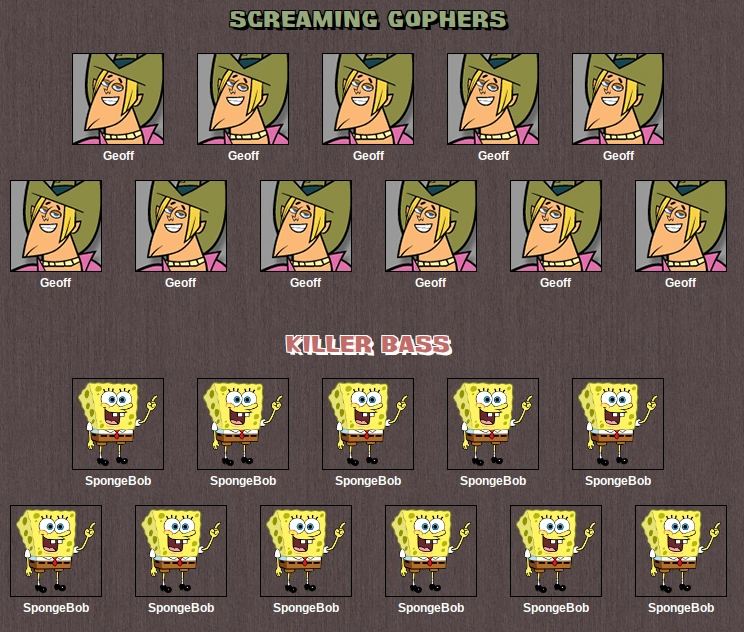 What would a bunch of Geoffs do against a bunch of SpongeBobs? | Fandom