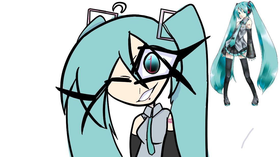 old (unfinished) miku drawing bruh | Fandom