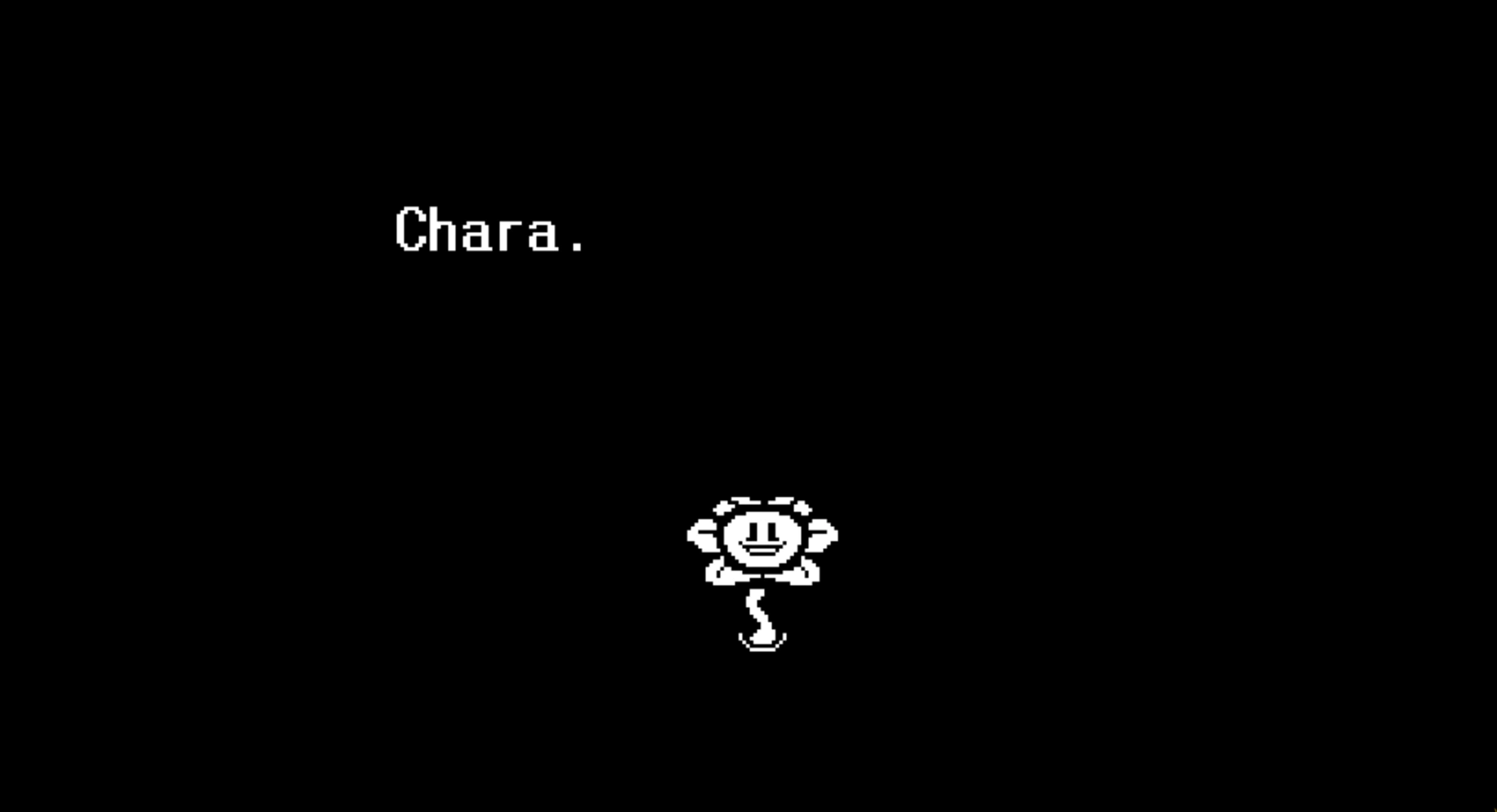 Reminder that Flowey is not talking with the player in the pacifist ...