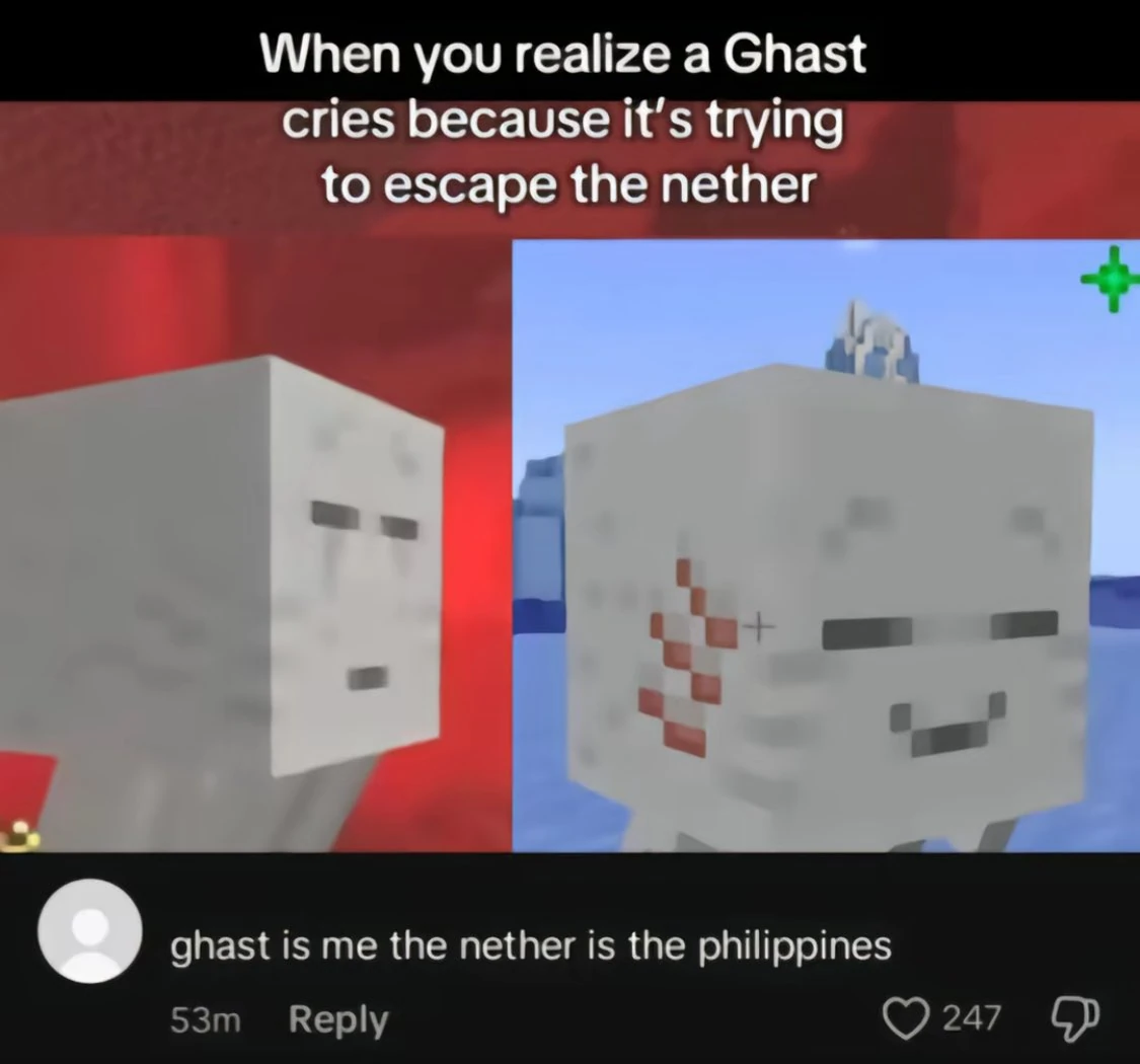 ghast is me the nether is the philippines | Fandom