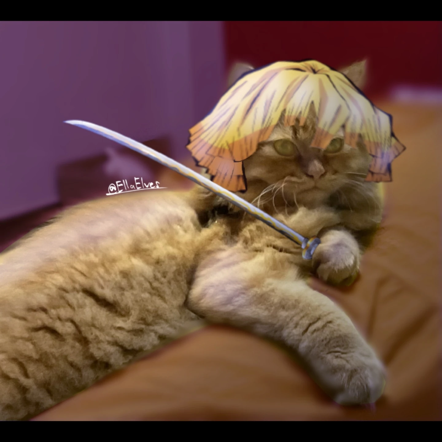 Ive seen some people turning their cats into demon slayer characters so ...