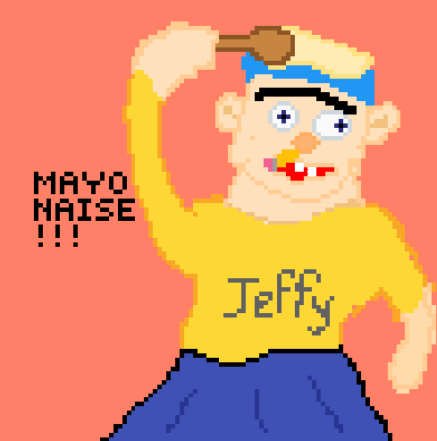 Drawing Jeffy Pixel art | Fandom