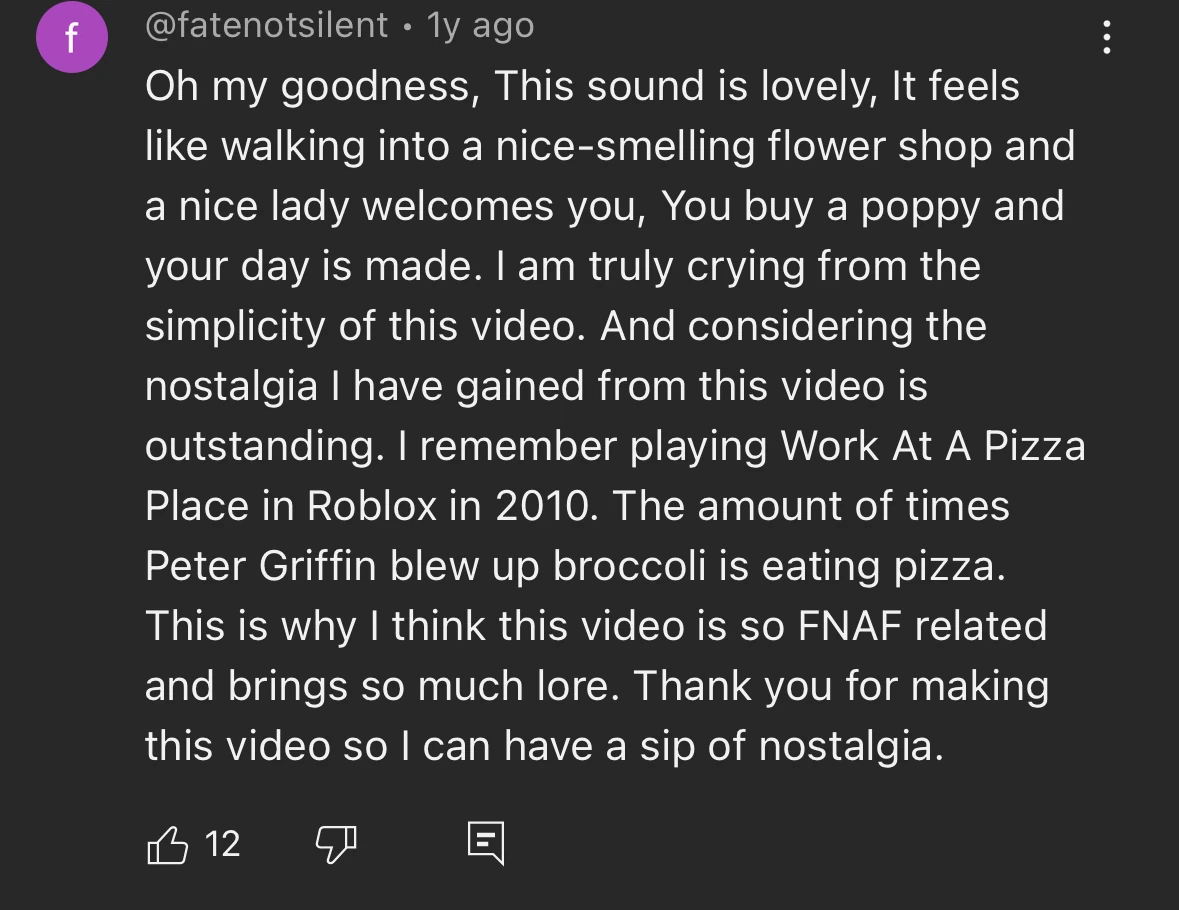 this was a comment on a 1 second long roblox sound effect video | Fandom