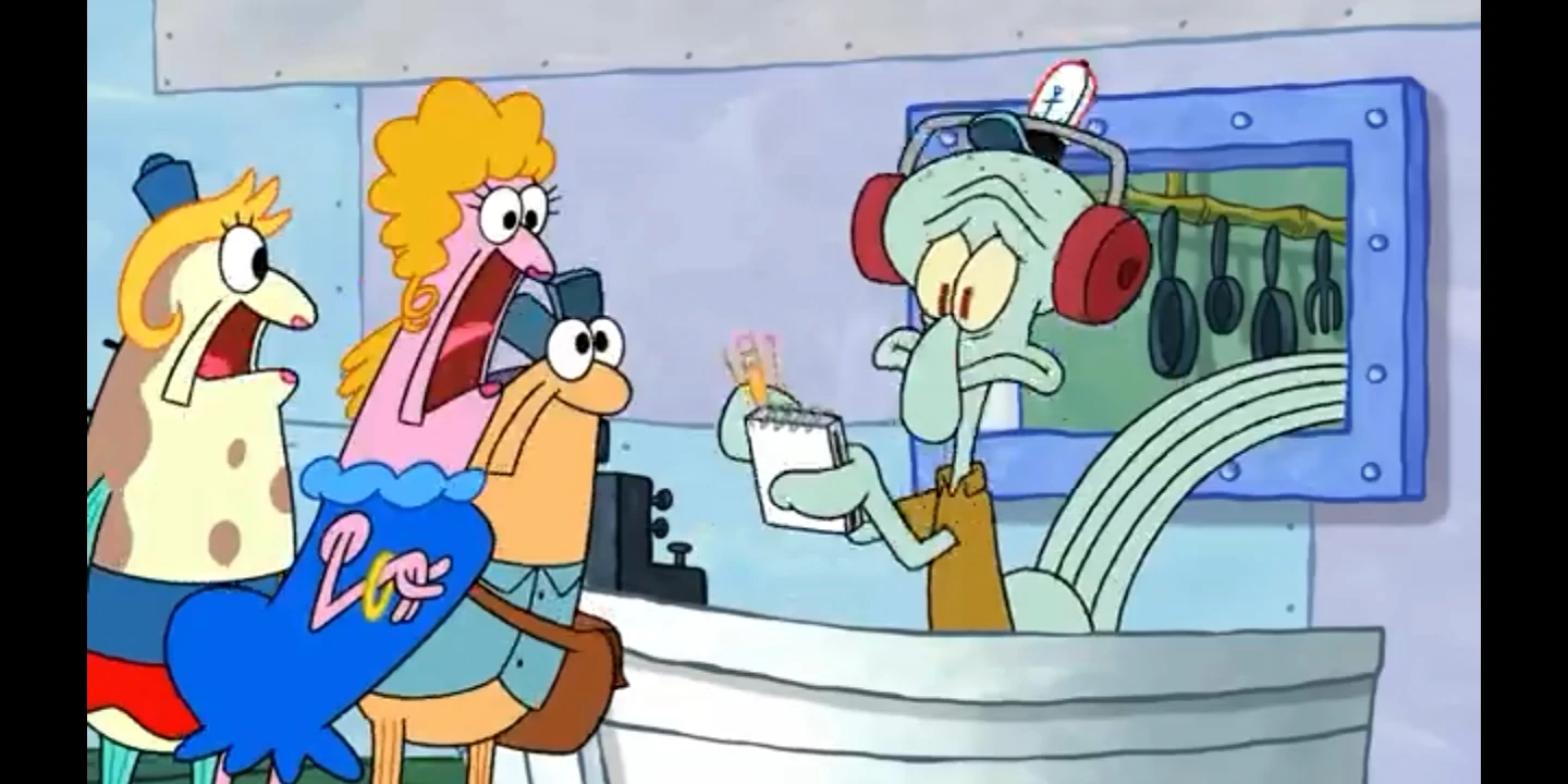 Post a random image from a SpongeBob episode (Spinoffs are included, so ...