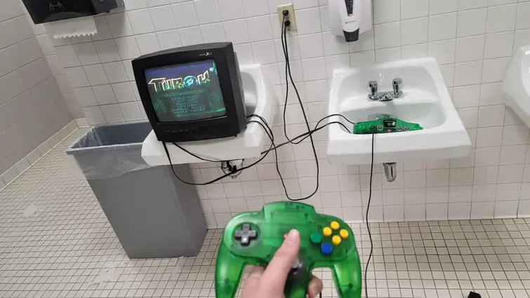 Clearly the best N64 setup! | Fandom