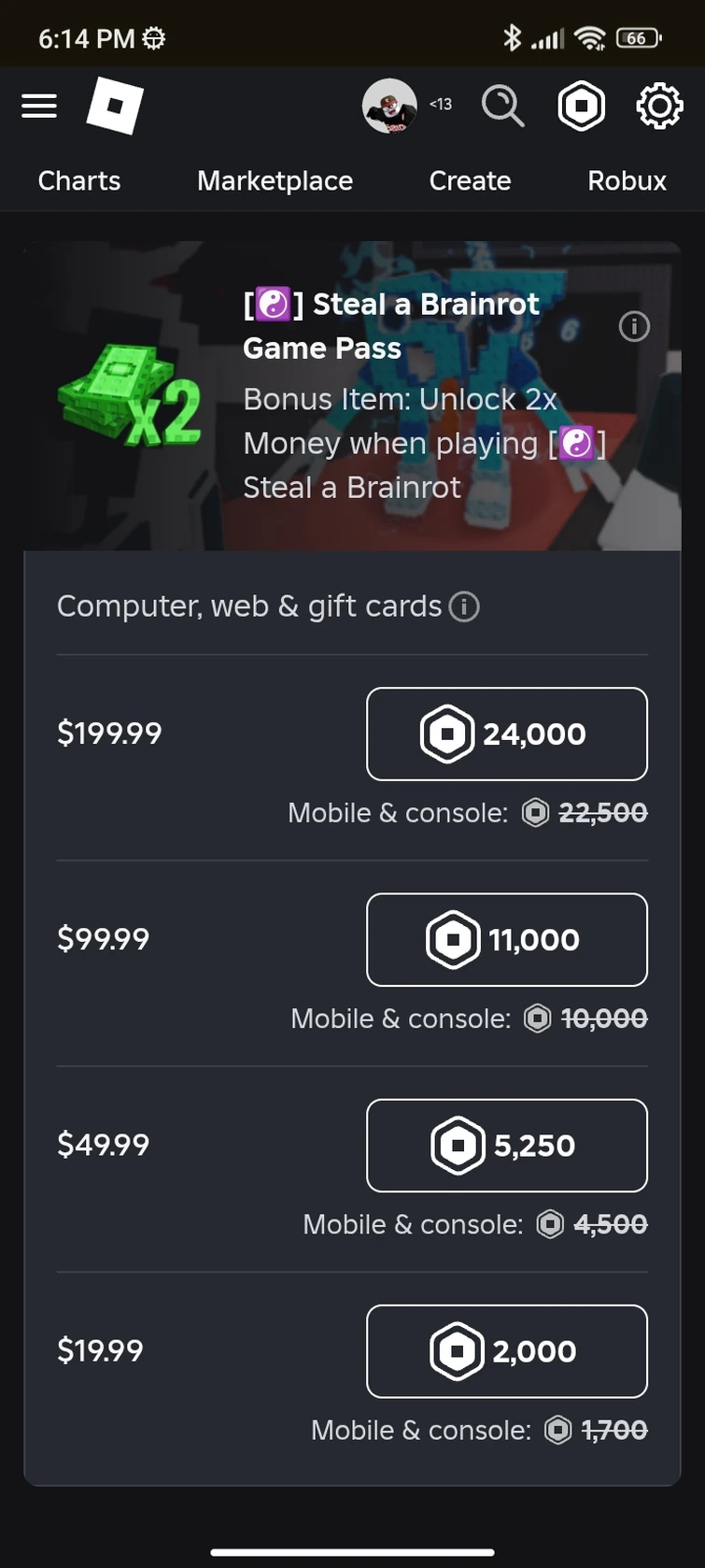 what has buying robux become | Fandom