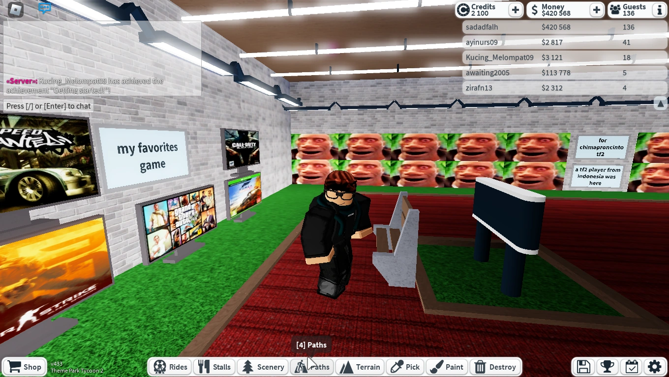 let my friend build for a minute bc i need to take a dump and this is ...