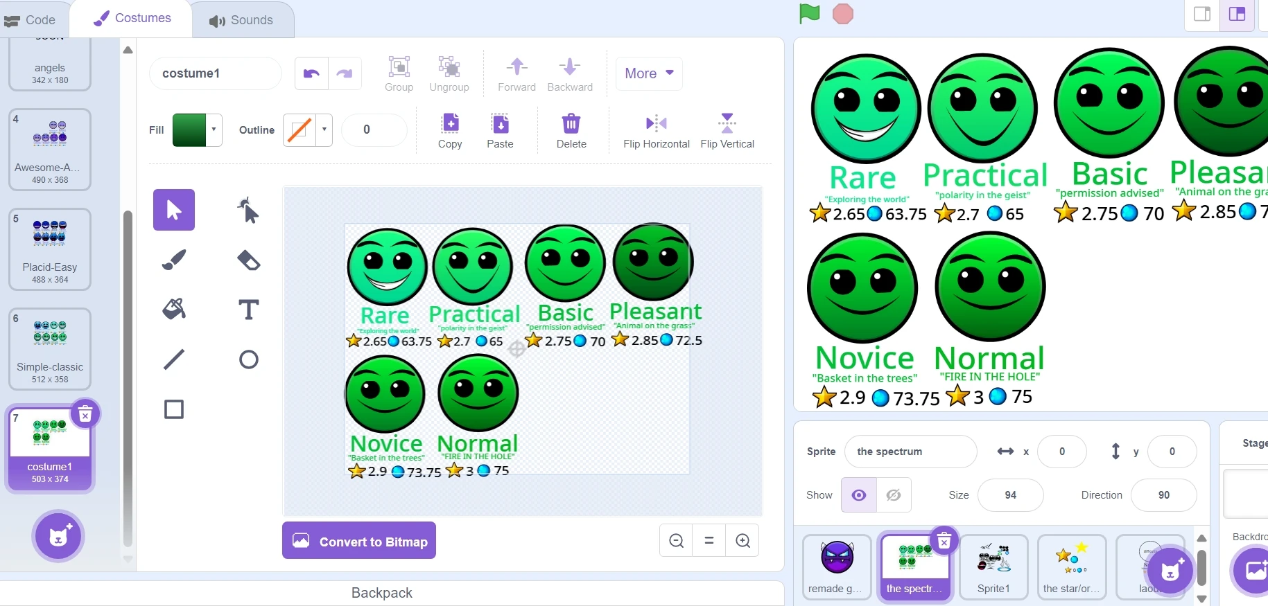 Currently working on a new difficulty spectrum... the spectrum for this ...