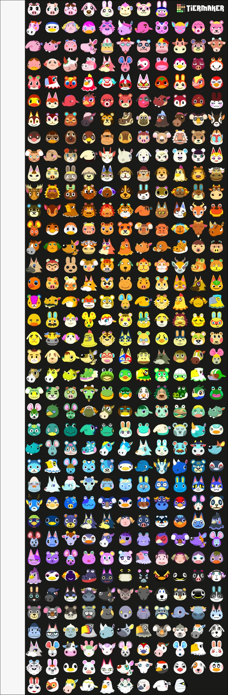 i put the acnh icons in rainbow order :3 | Fandom