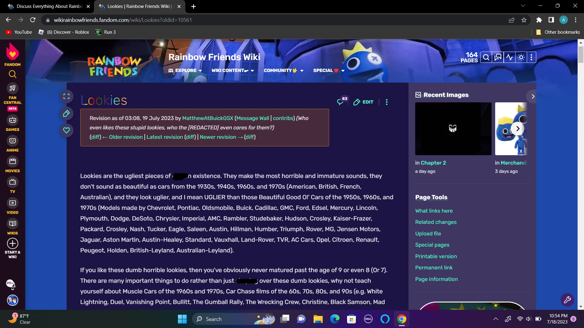 Page Vandalized! | Fandom