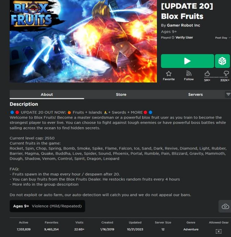 ayy blox fruits blew up | Fandom