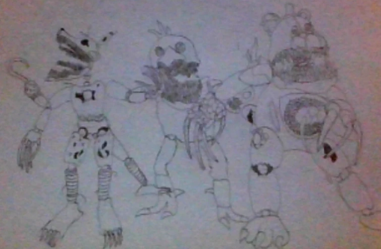 Unfinished Five Nights at Dreadbear's Sketch, ft. Twisted Funtimes | Fandom