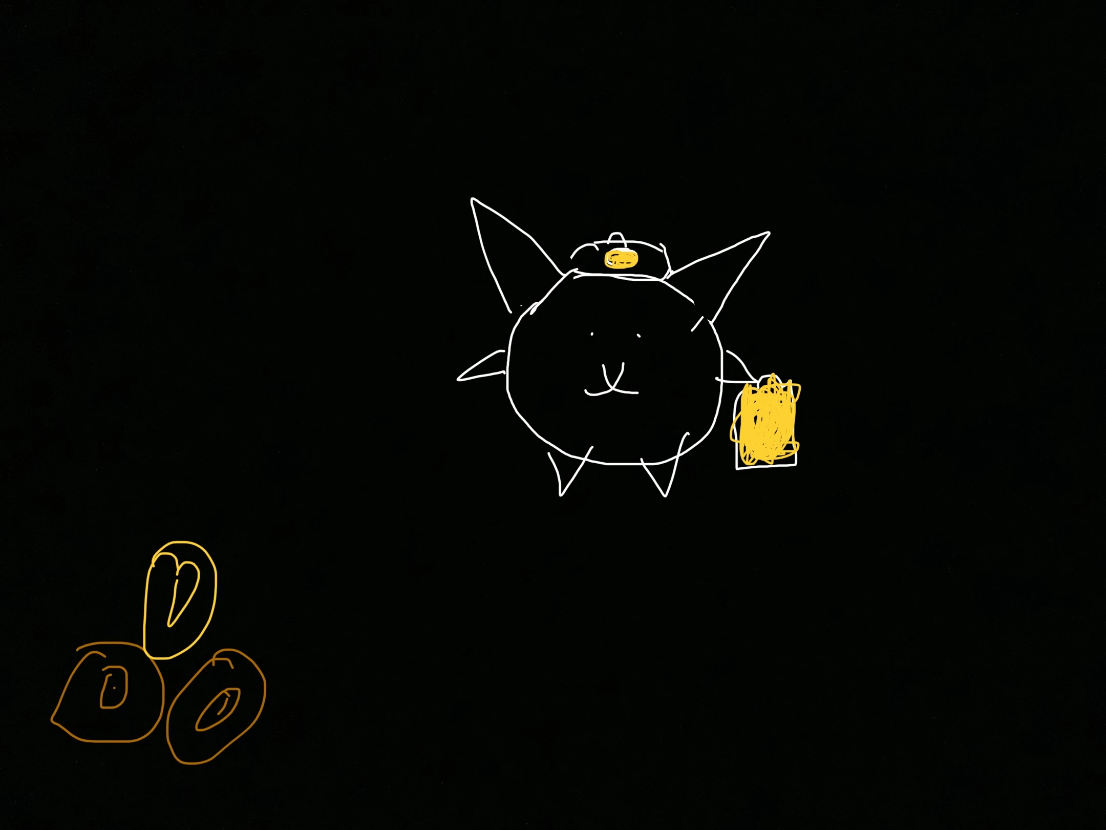 new series: crappy drawings. first crap drawing is gamatoto in catseye ...