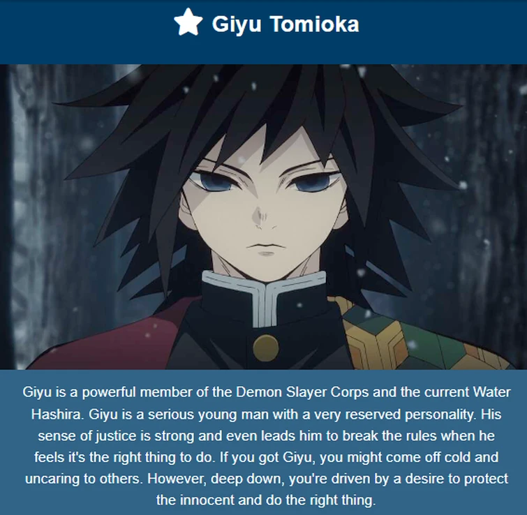 I took some random Demon Slayer personality quizzes. | Fandom