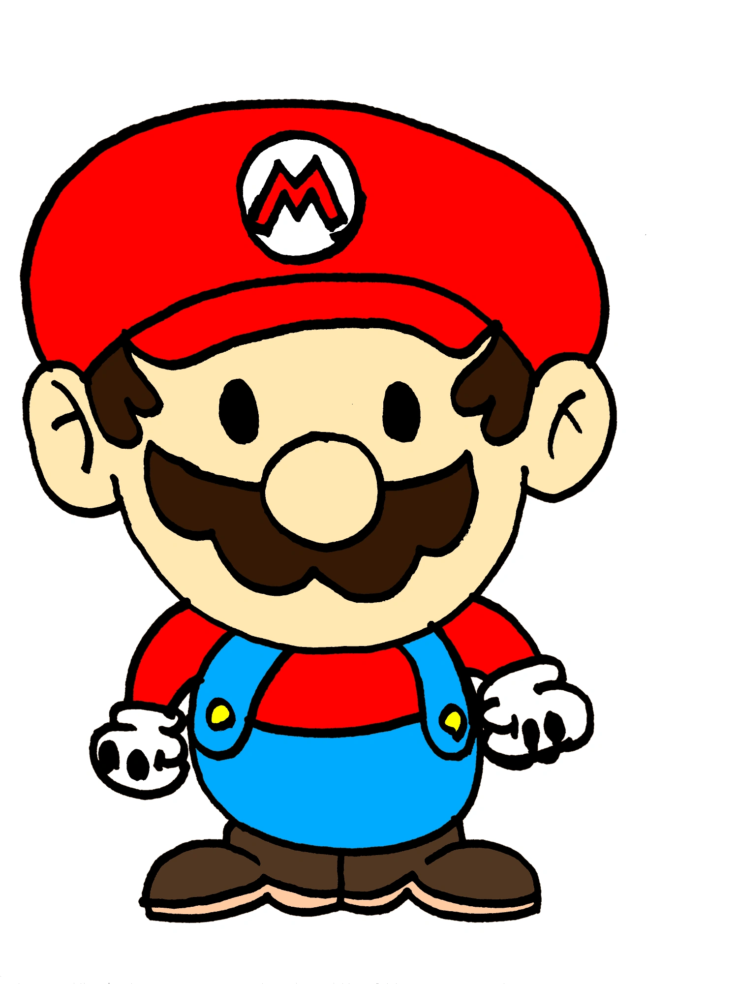 My drawing of Paper Mario | Fandom