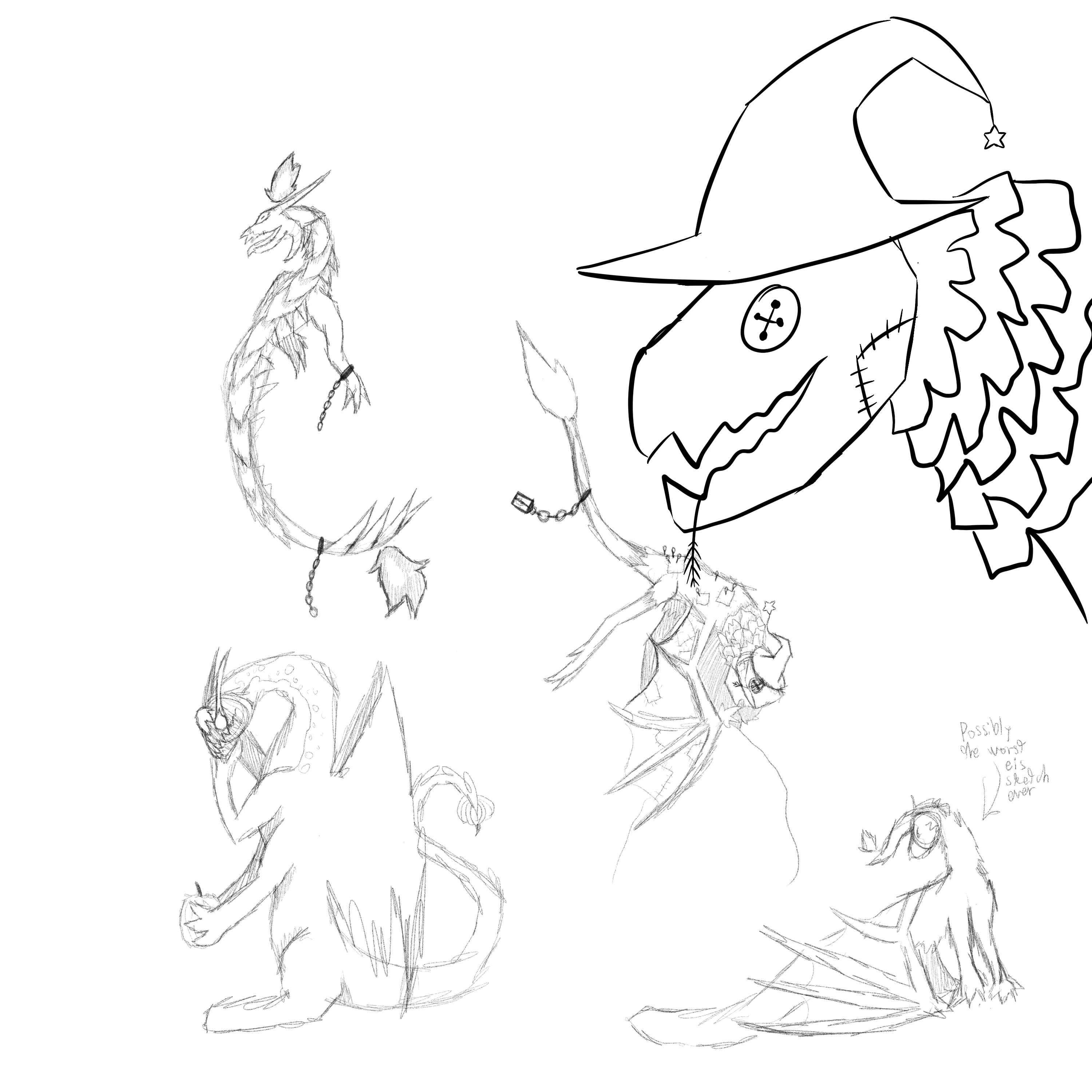 More doodles while I wait for my drawing motivation and skill to return ...