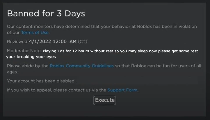I edited roblox ban screen | Fandom