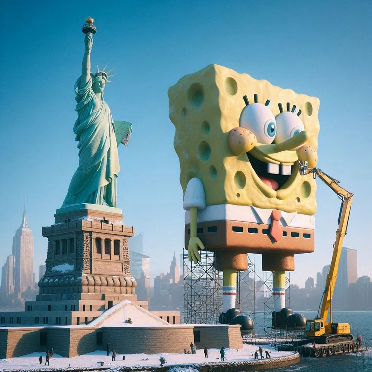SpongeBob Statue being Built in Columbia | Fandom
