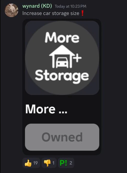 They are adding more storage yessir | Fandom