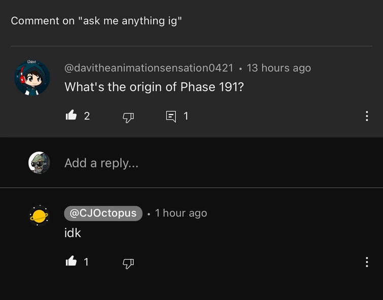 Cj forgot his old phase 199 origin and he forgot the origin to phase ...