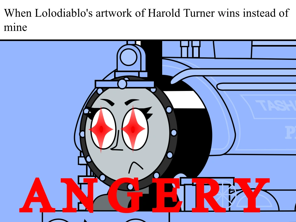 This meme template explains the winner of the Harold Turner artwork ...