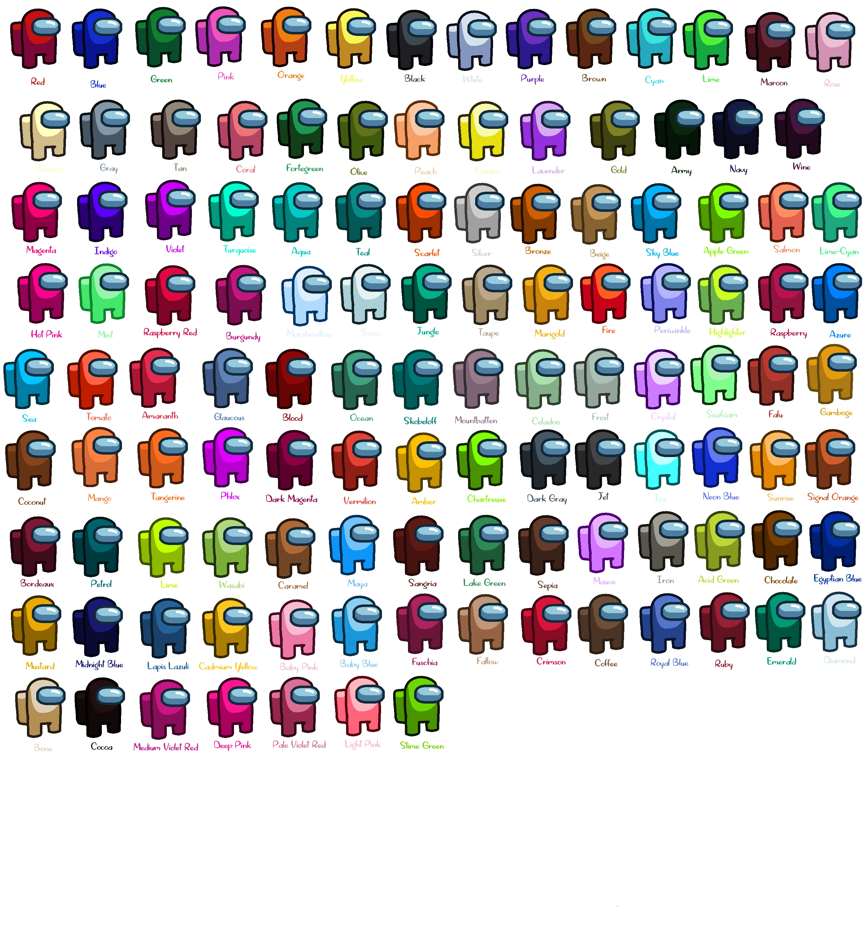 Among Us but it has 118 colors | Fandom