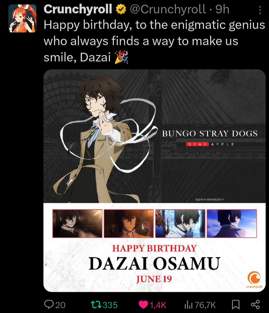 Feliz cumpleaños Osamu Dazai! | Fandom