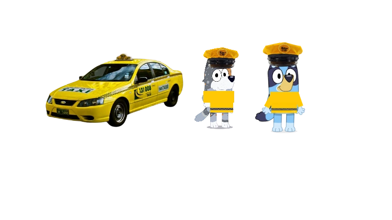 Bluey - Taxi Cab Set with Bob Heeler, The Taxi Driver | Fandom