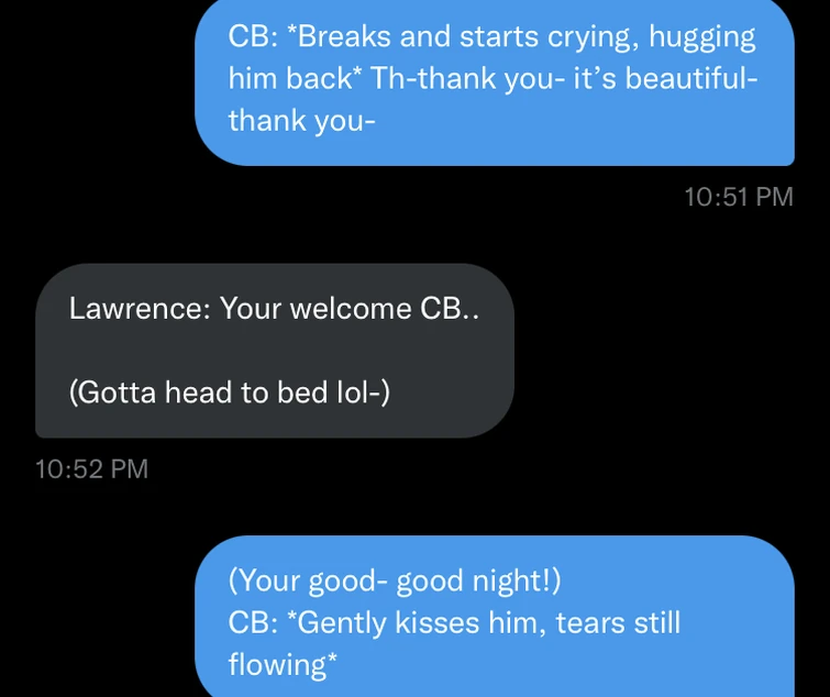 Lawrence got CB a necklace- | Fandom